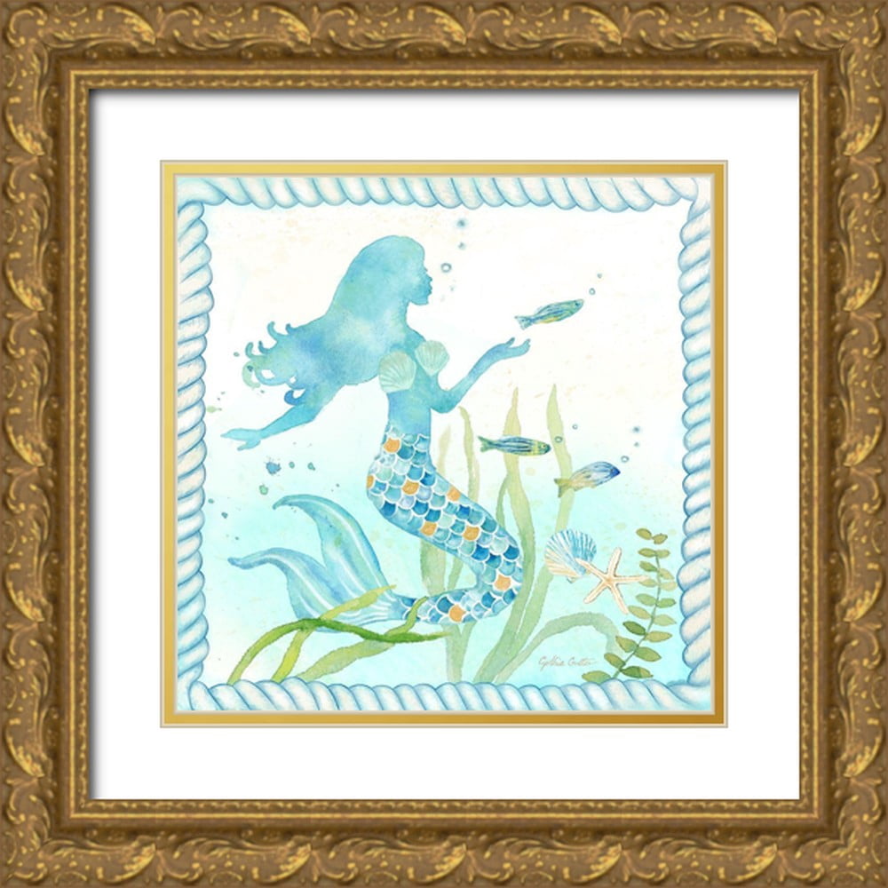 Coulter, Cynthia 15x15 Gold Ornate Wood Framed with Double Matting ...