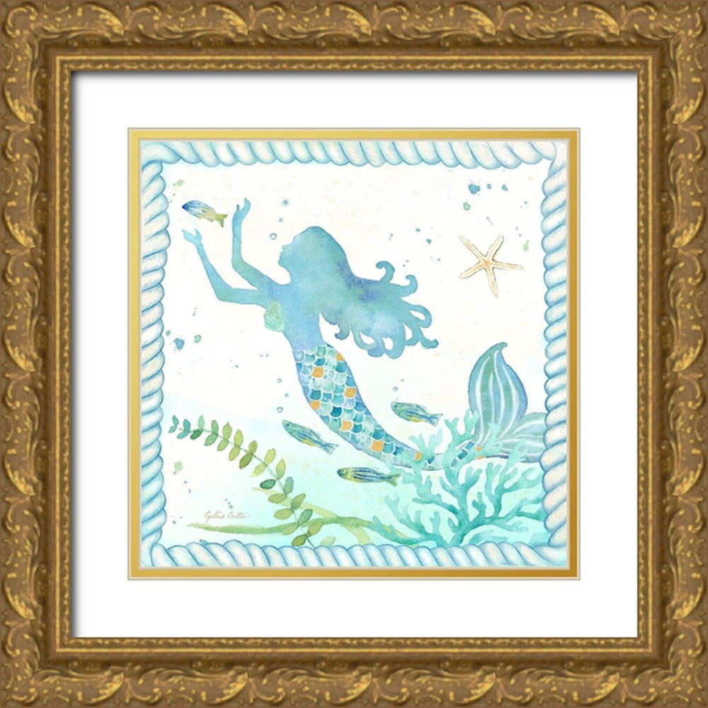 Coulter, Cynthia 15x15 Gold Ornate Wood Framed with Double Matting ...