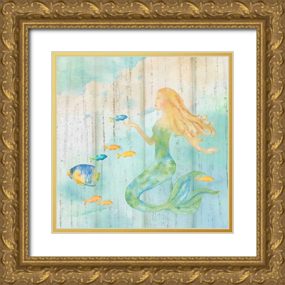 Coulter, Cynthia 15x15 Gold Ornate Wood Framed with Double Matting ...