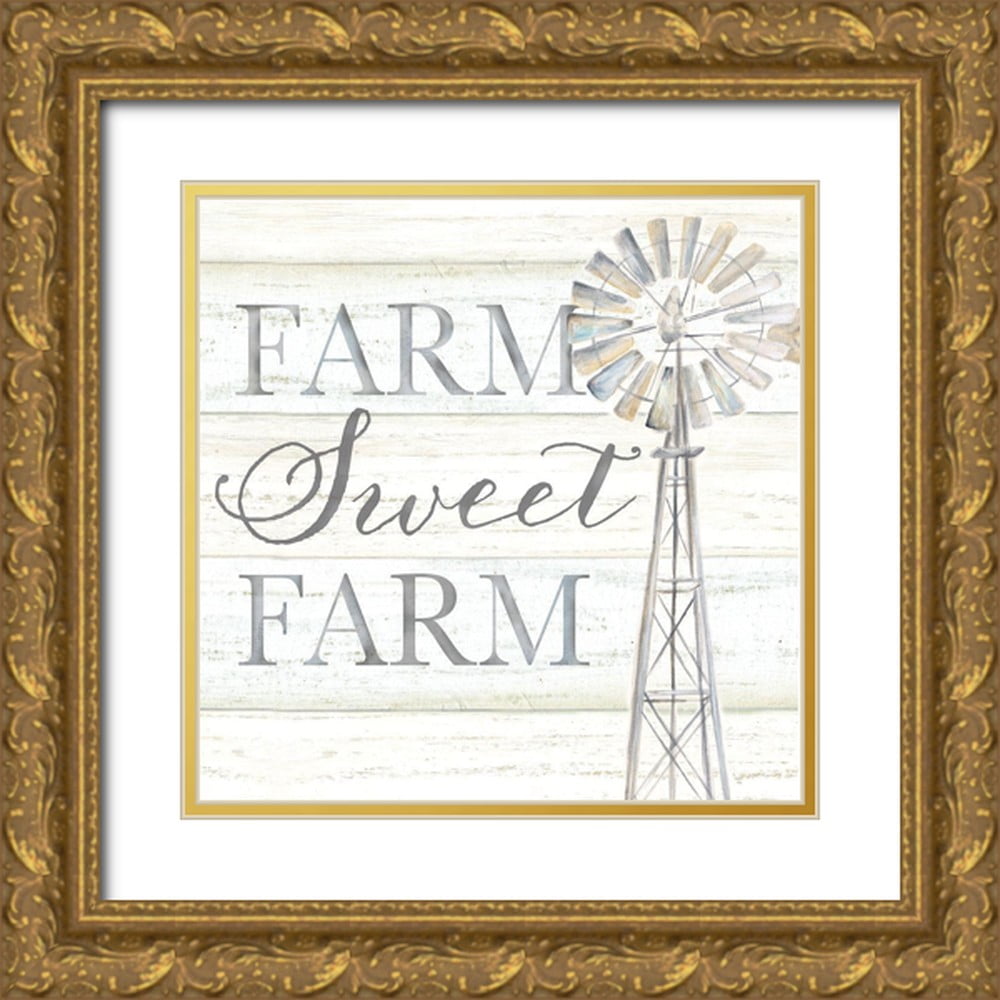 Coulter, Cynthia 15x15 Gold Ornate Wood Framed with Double Matting ...