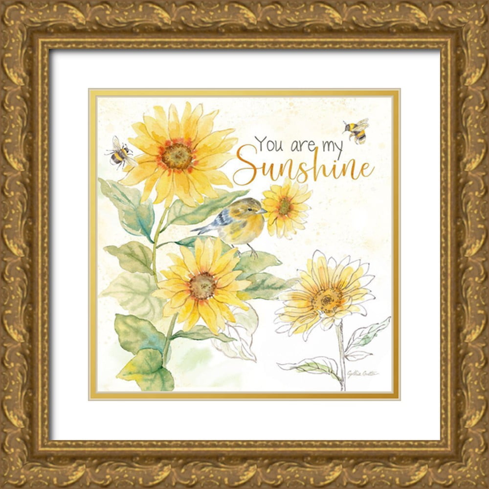 Coulter, Cynthia 20x20 Gold Ornate Wood Framed with Double Matting ...