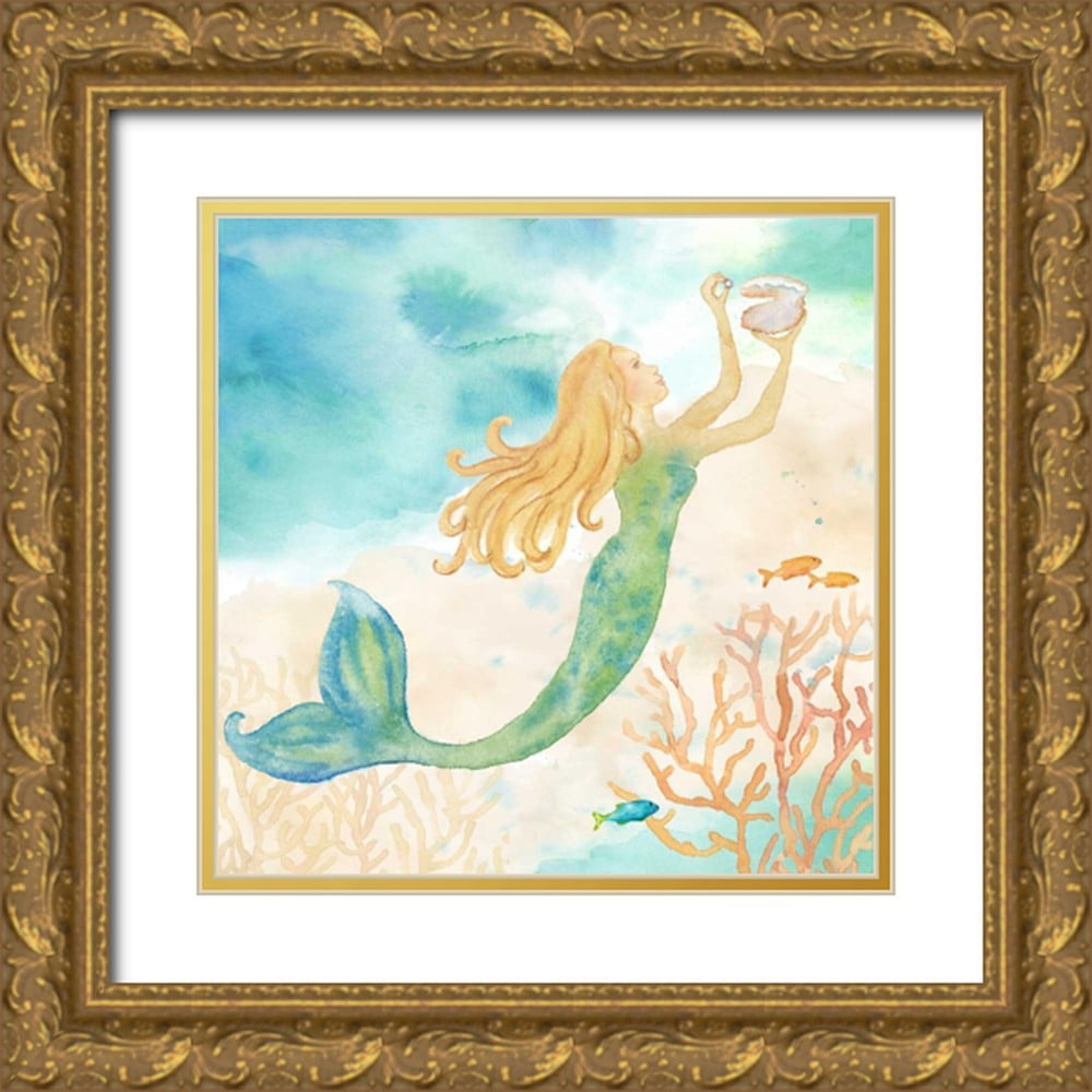 Coulter, Cynthia 20x20 Gold Ornate Wood Framed with Double Matting ...