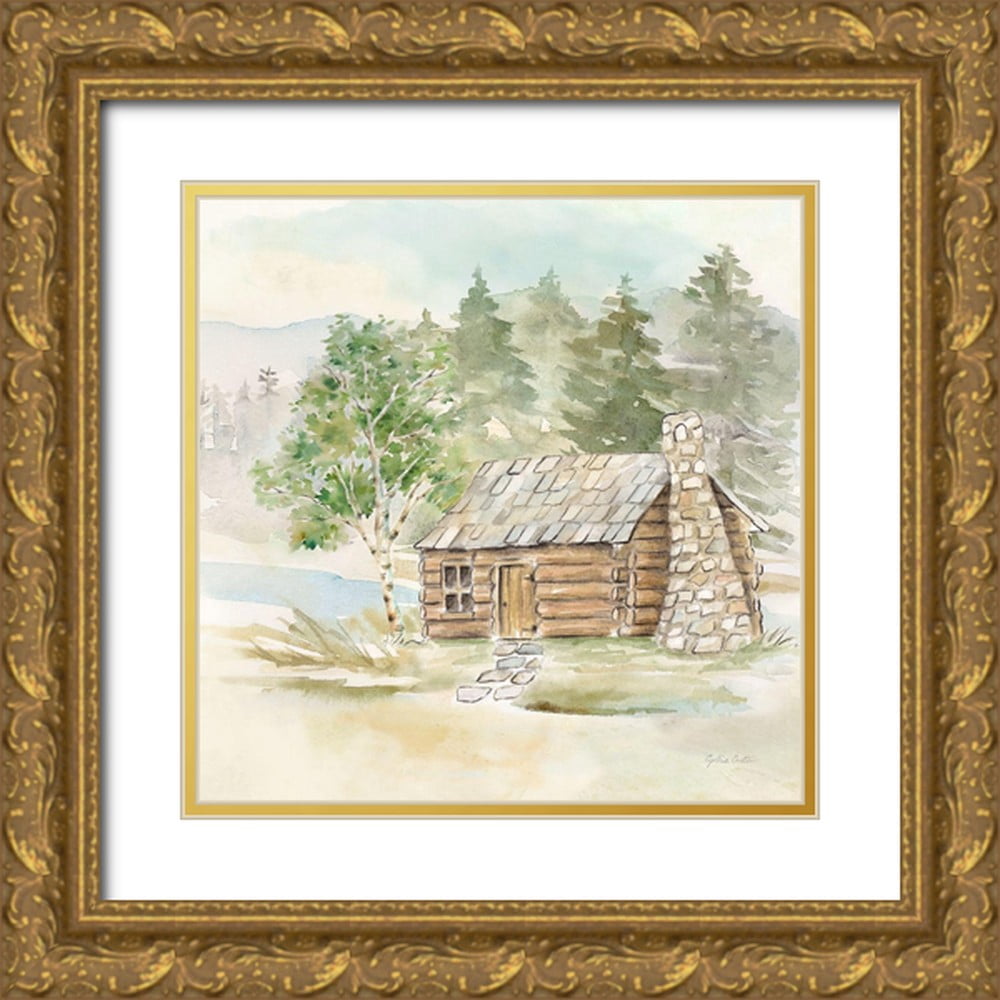 Coulter, Cynthia 20x20 Gold Ornate Wood Framed with Double Matting ...