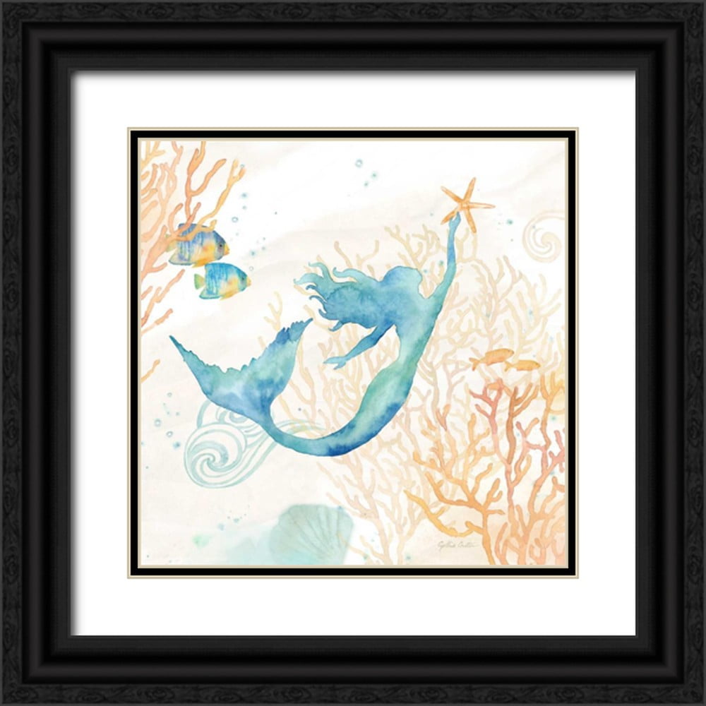 Coulter, Cynthia 26x26 Black Ornate Wood Framed with Double Matting ...