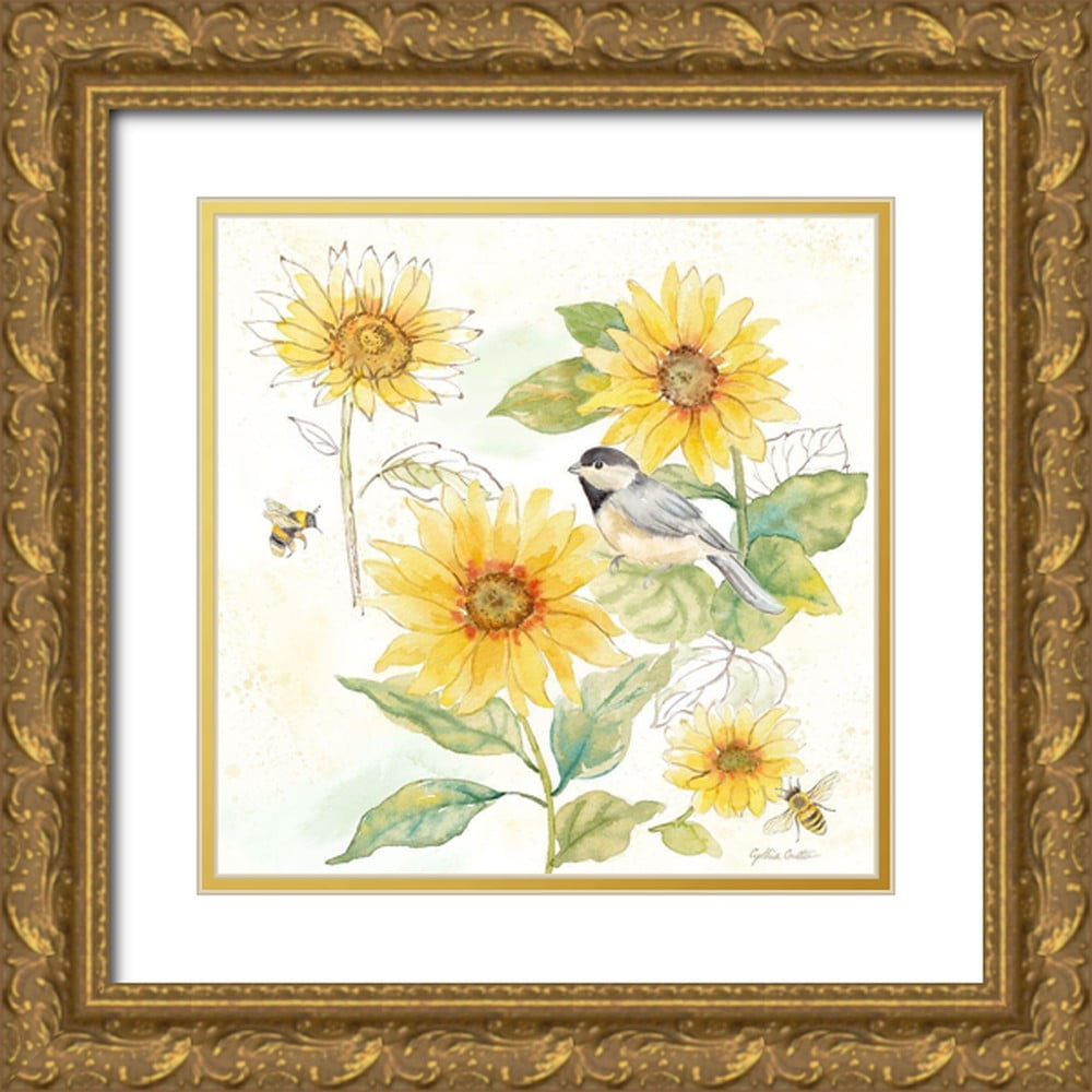 Coulter, Cynthia 26x26 Gold Ornate Wood Framed with Double Matting ...