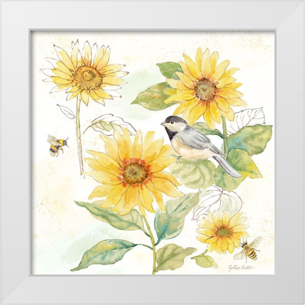 Coulter, Cynthia 26x26 White Modern Wood Framed Museum Art Print Titled ...