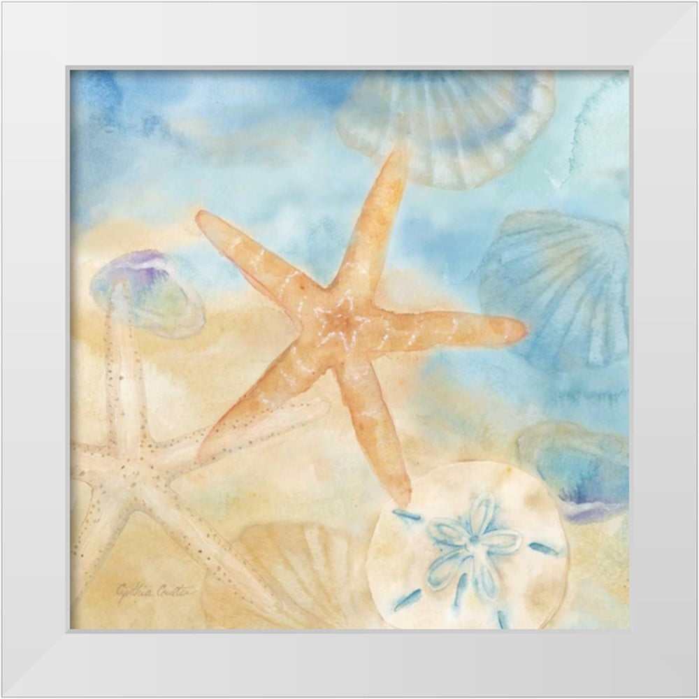 Coulter, Cynthia 26x26 White Modern Wood Framed Museum Art Print Titled ...