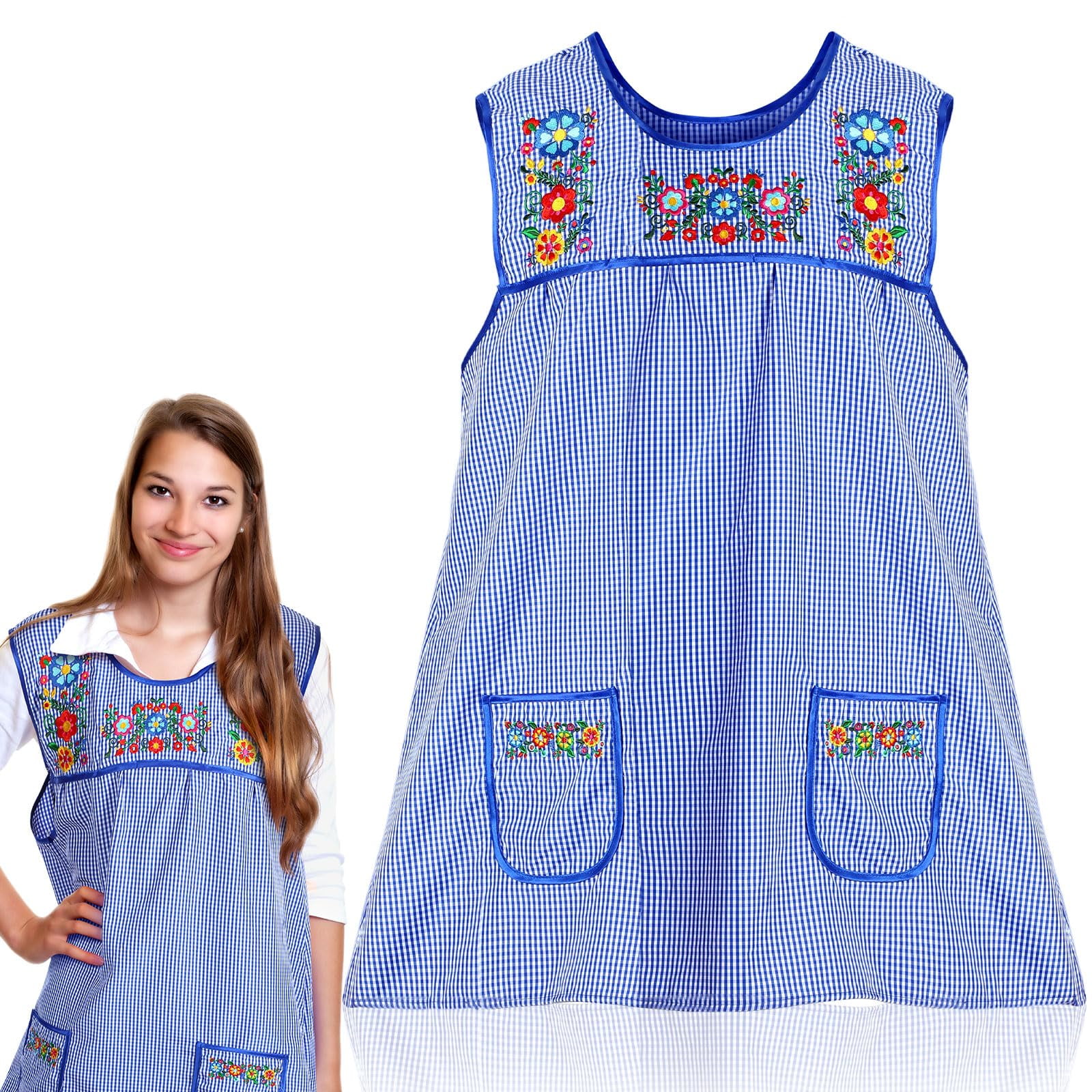 Coume Christmas Traditional Gifts Mexican Apron for Women with Pockets ...