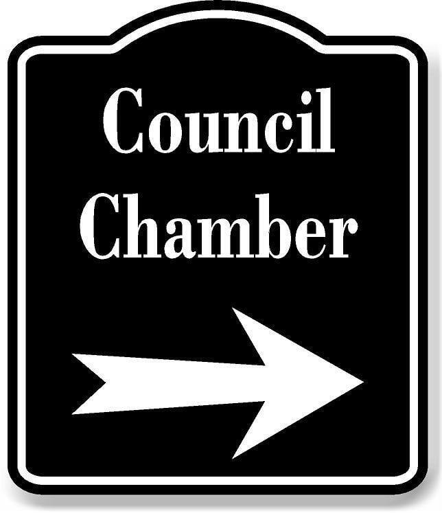 Council Champer Right Arrow BLACK Aluminum Composite Sign, 15"x18 ...
