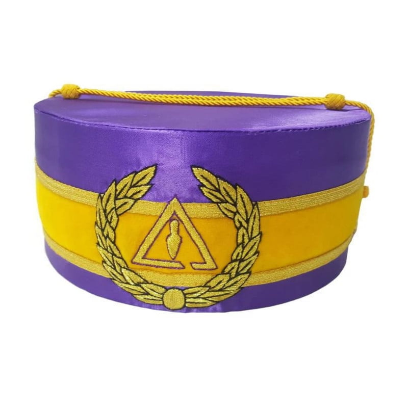 Council Masonic Crown Cap - Royal & Select Purple Hand Embroidery ...