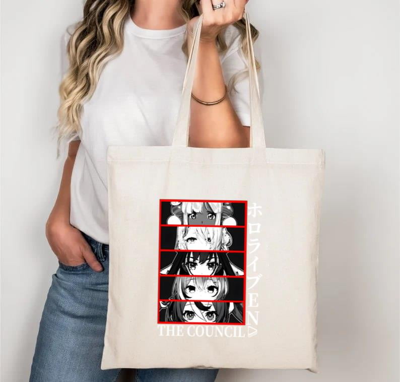 Council Panel Hololive EN VTuber TOTE BAGS Fan Merch - Walmart.com