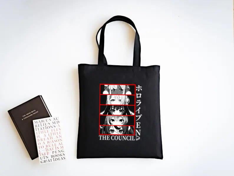 Council Panel Hololive EN VTuber TOTE BAGS Fan Merch - Walmart.com