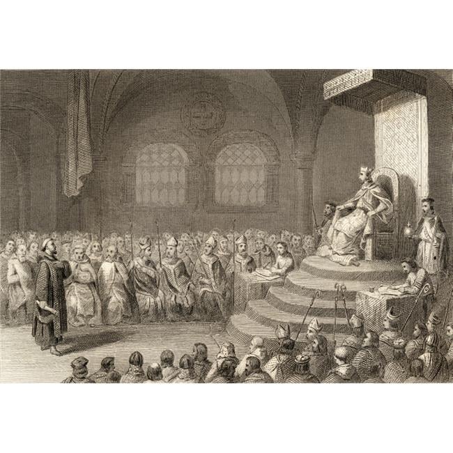 Council of Toledo Spain 688 During The Reign of Egica Poster Print, 18 ...