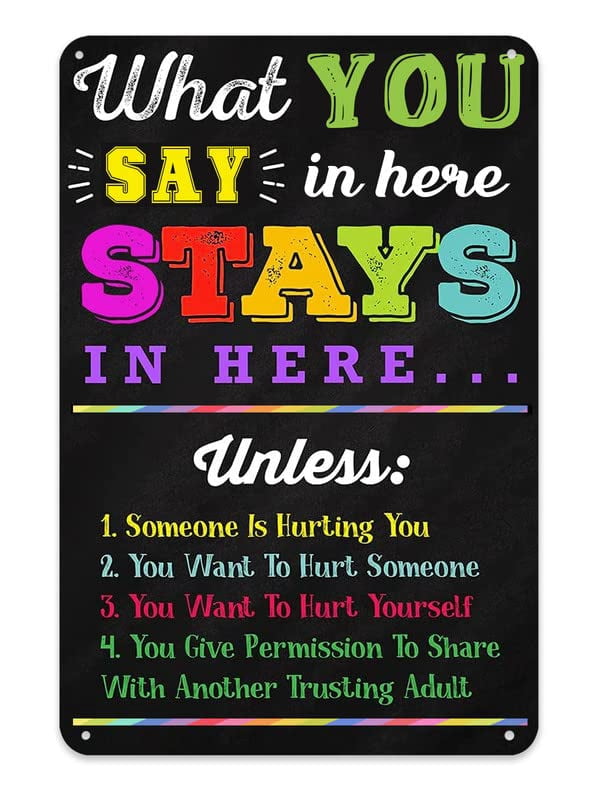 Counseling Office Confidentiality Poster, Counselor Office Decor ...