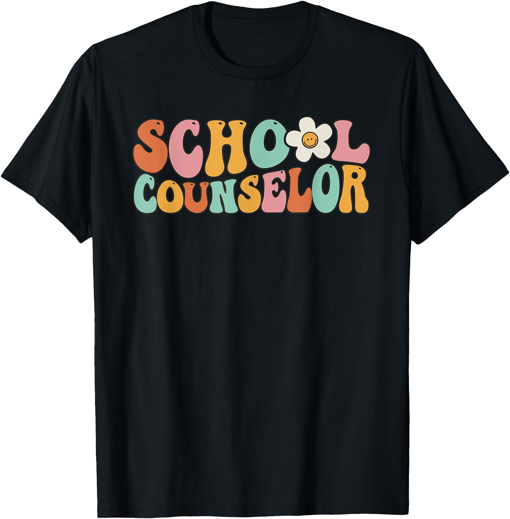 Counseling Office School Guidance Groovy Back To School T-Shirt ...