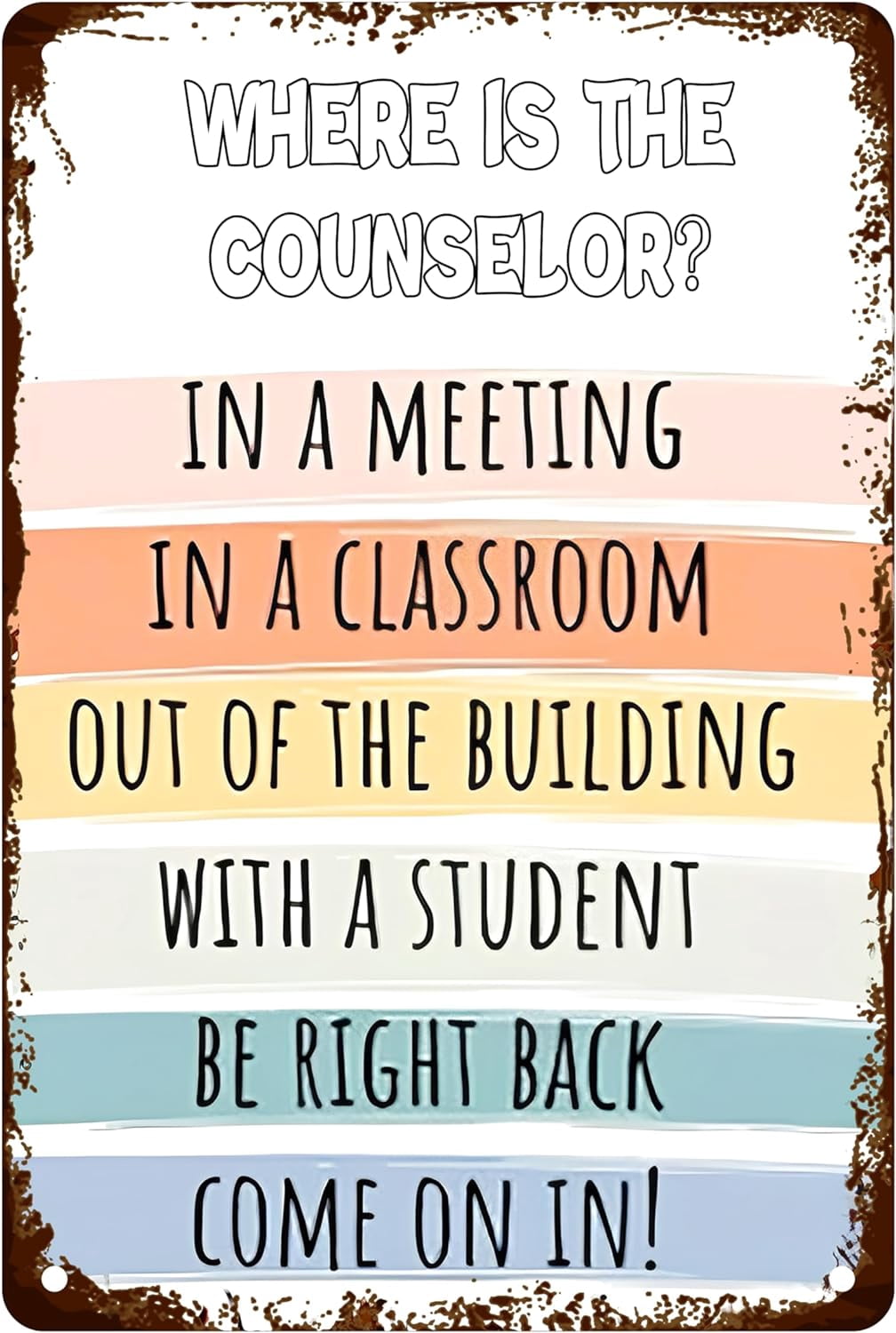 Counselor Door Sign Where is The Counselor Wall Art Office Decor ...