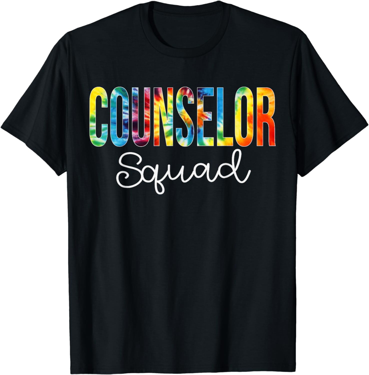 Counselor Squad Tie Dye Appreciation Day Back To School T-Shirt ...