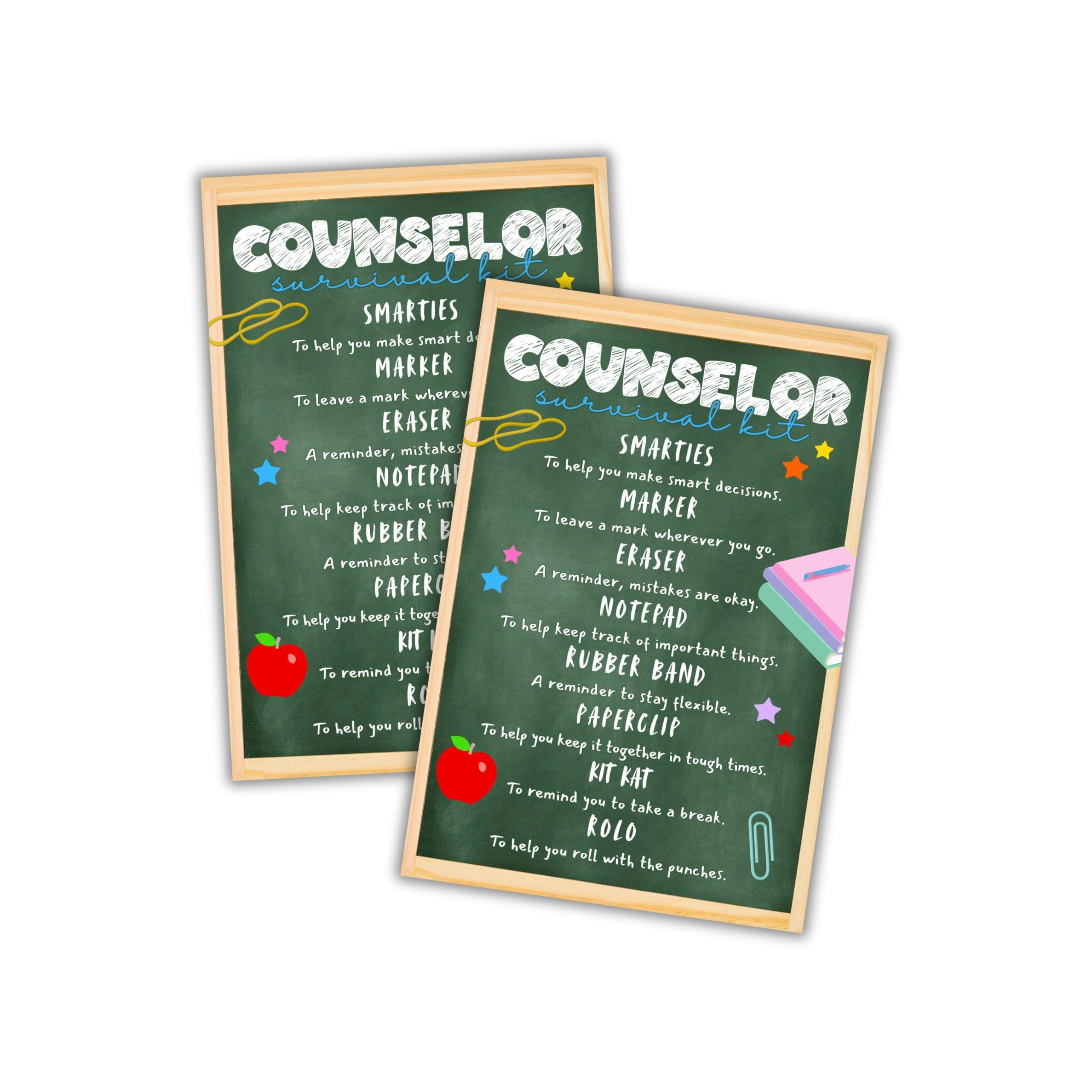 Counselor Survival Kit List Postcard 30pk 4x6 Printables for Goodie ...