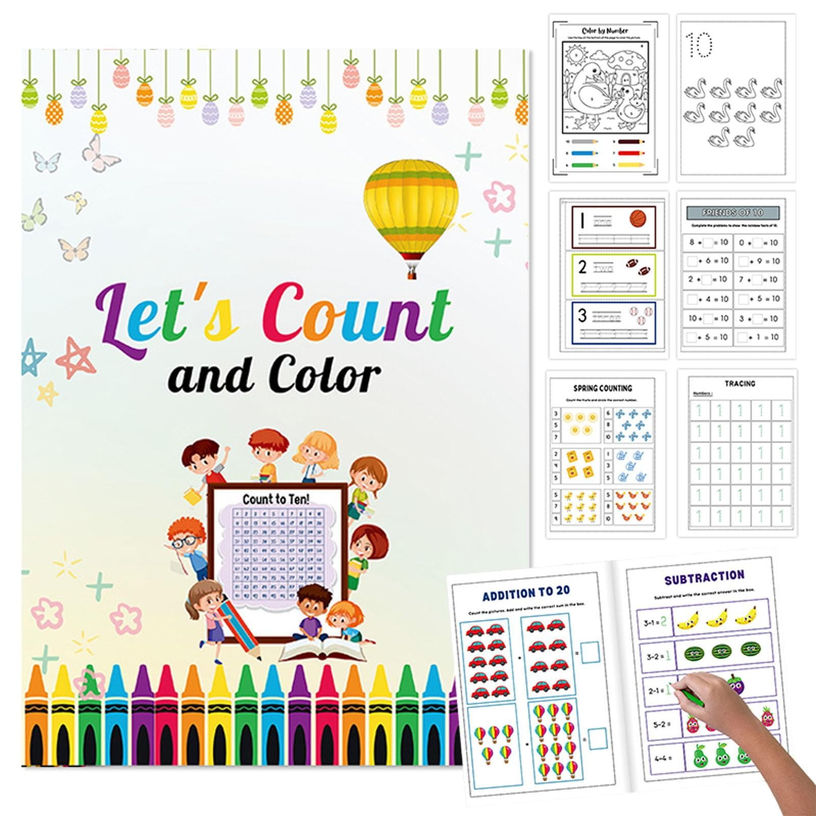 Count And Apply A Coloring Book For Preschool Mathematics Note Book, 1 ...