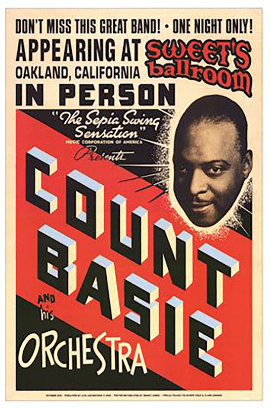Count Basie Jazz Poster 24x36 - Legendary Big Band Leader, Swing Music ...