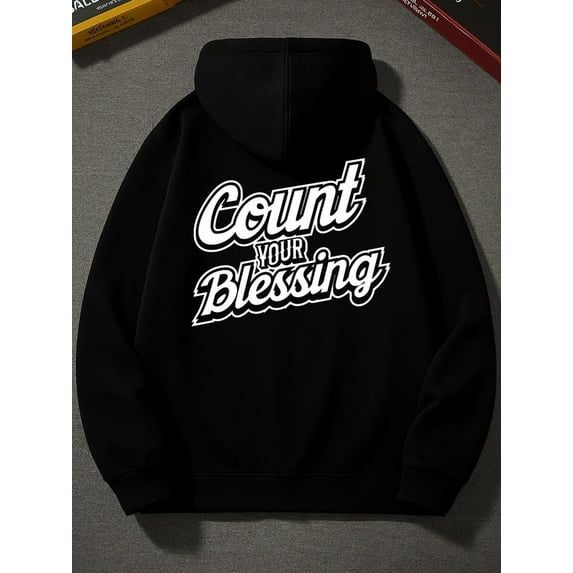 Count Your Blessings graphic hoodies Christianity mens graphic hoodies ...