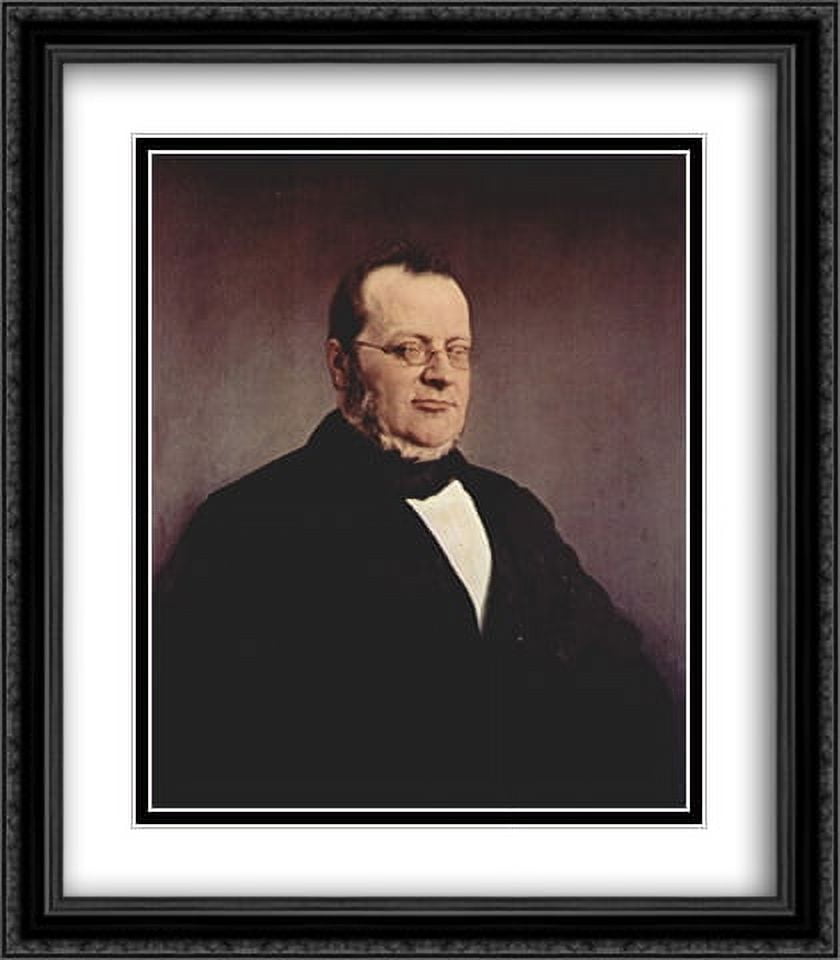 Count Camillo Cavour 2x Matted 28x32 Large Black Ornate Framed Art ...