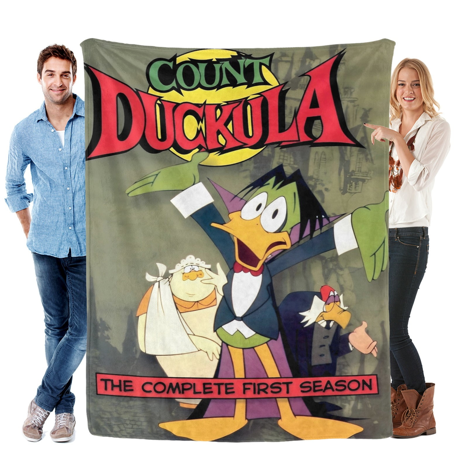 Count Duckula-themed Pals Plush Throw Blanket Gifts for Fans Girls Boys ...