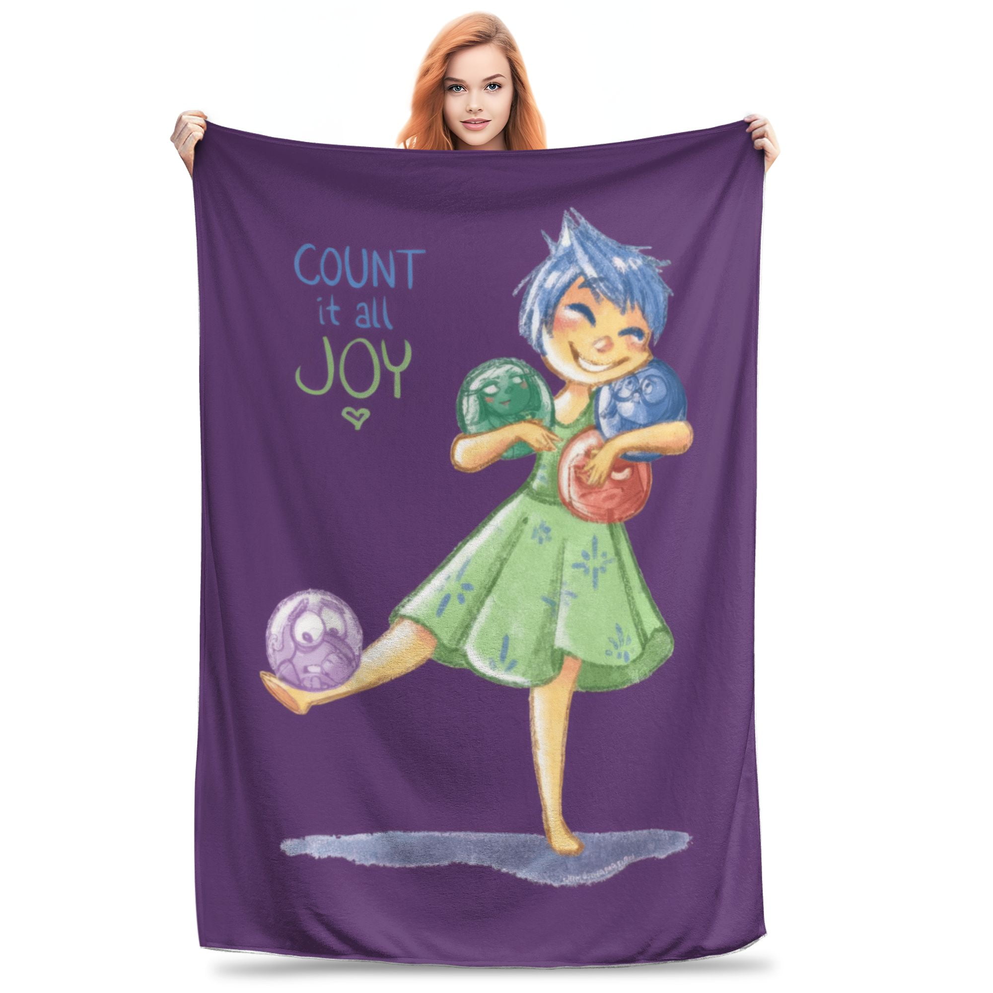 Count It All Joy Inside Out Blanket for Couch Bed Throw Blanket ...