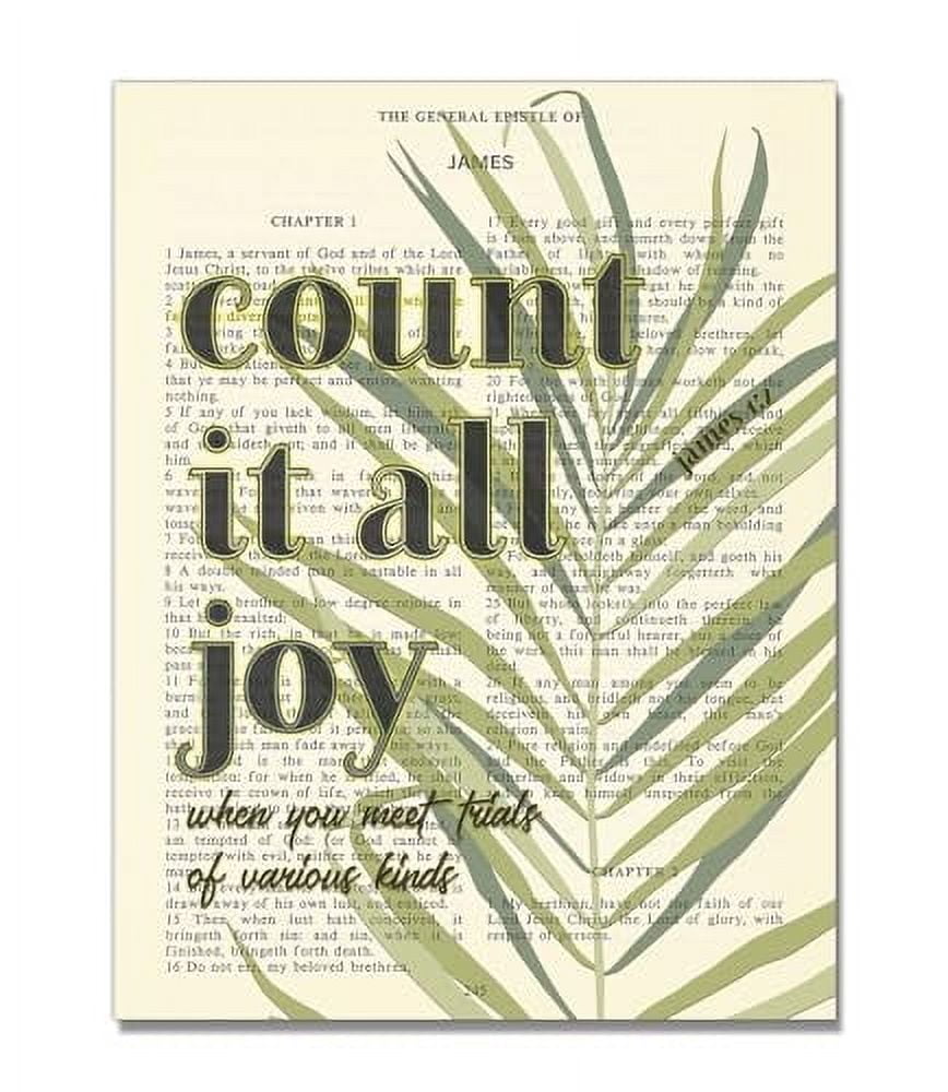 Count it all Joy When You Meet Trials of Various Kinds - James 1:2 Art ...