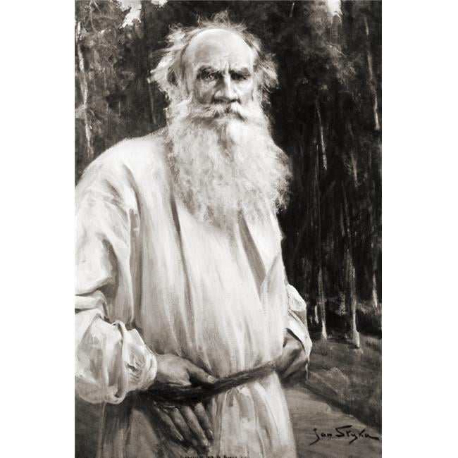 Count Leo Tolstoy 1828 To 1910. Russian Novelist. After A Painting By ...