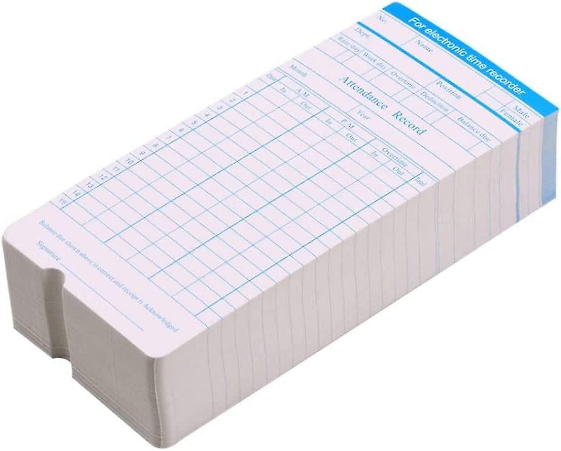 Count Monthly Time Clock Cards Timecard For Employee Attendance Payroll ...