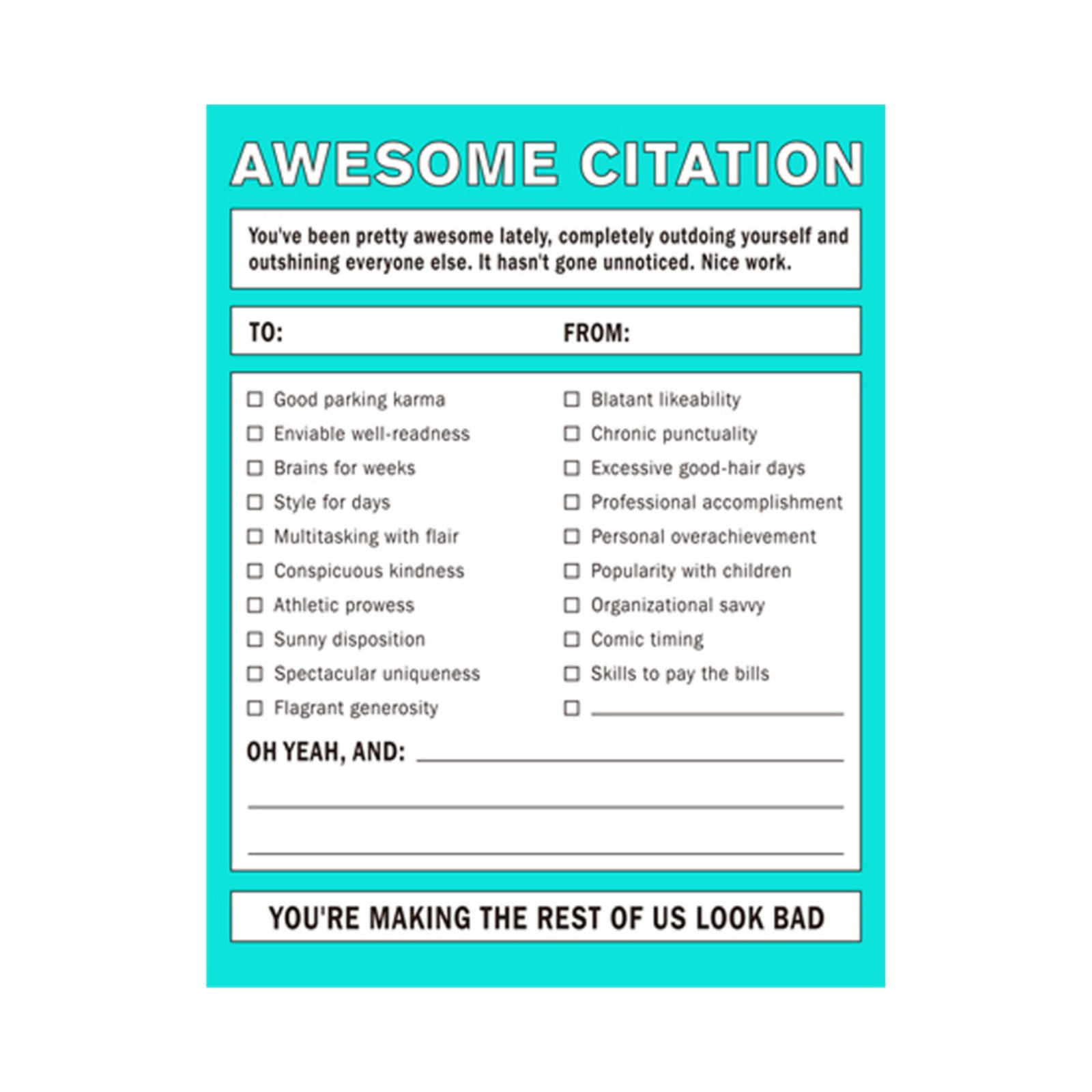GBAYXJ—Count Of Gratitude Note Pad Gratitude Checklist Memo Notepad ...
