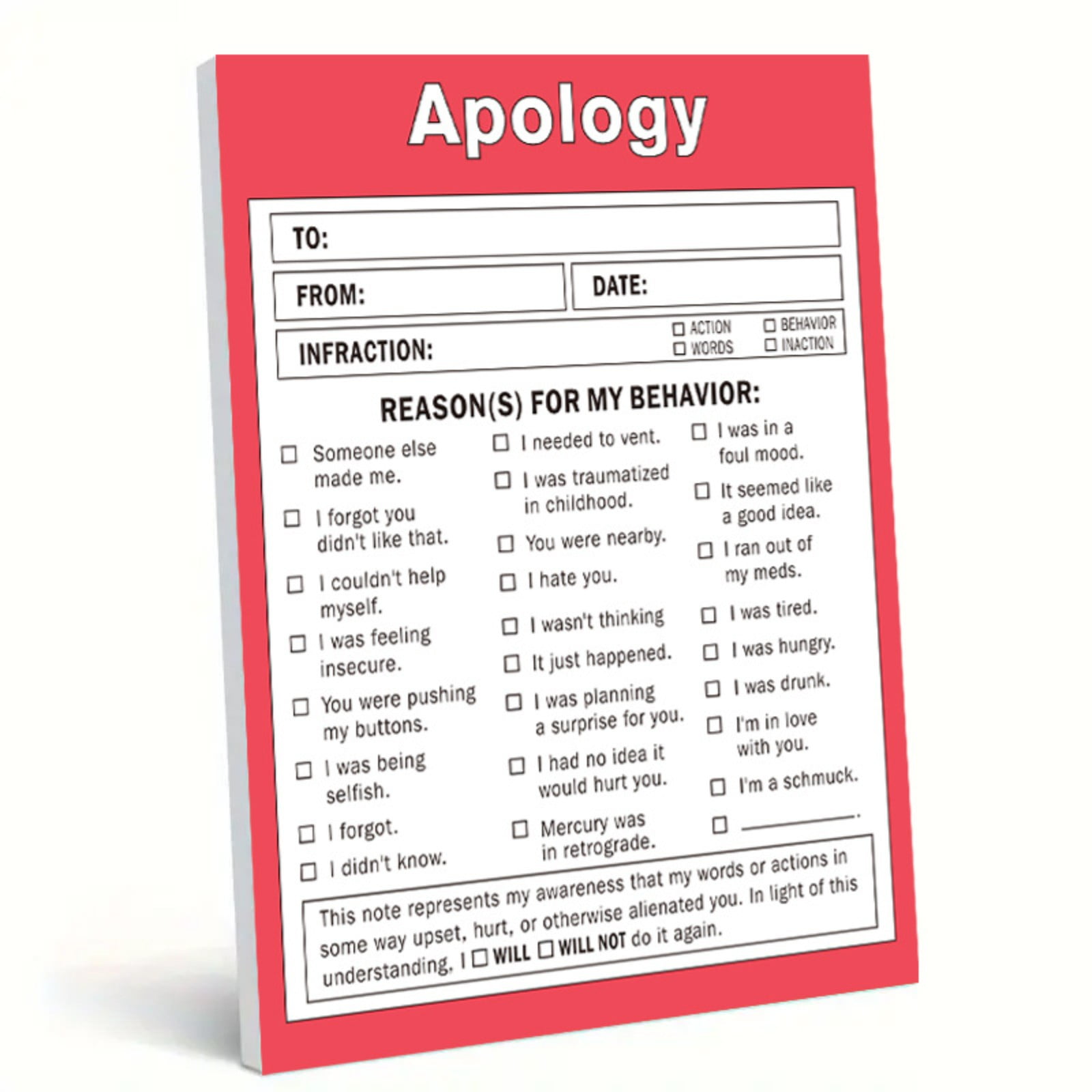 Count Of Gratitude Note Pad Gratitude Checklist Memo Notepad - Walmart.com