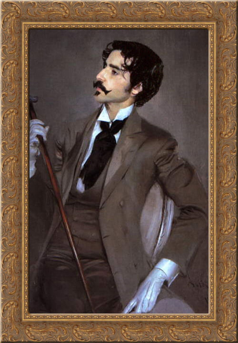 Count Robert de Montesquiou 24x18 Gold Ornate Wood Framed Canvas Art by ...