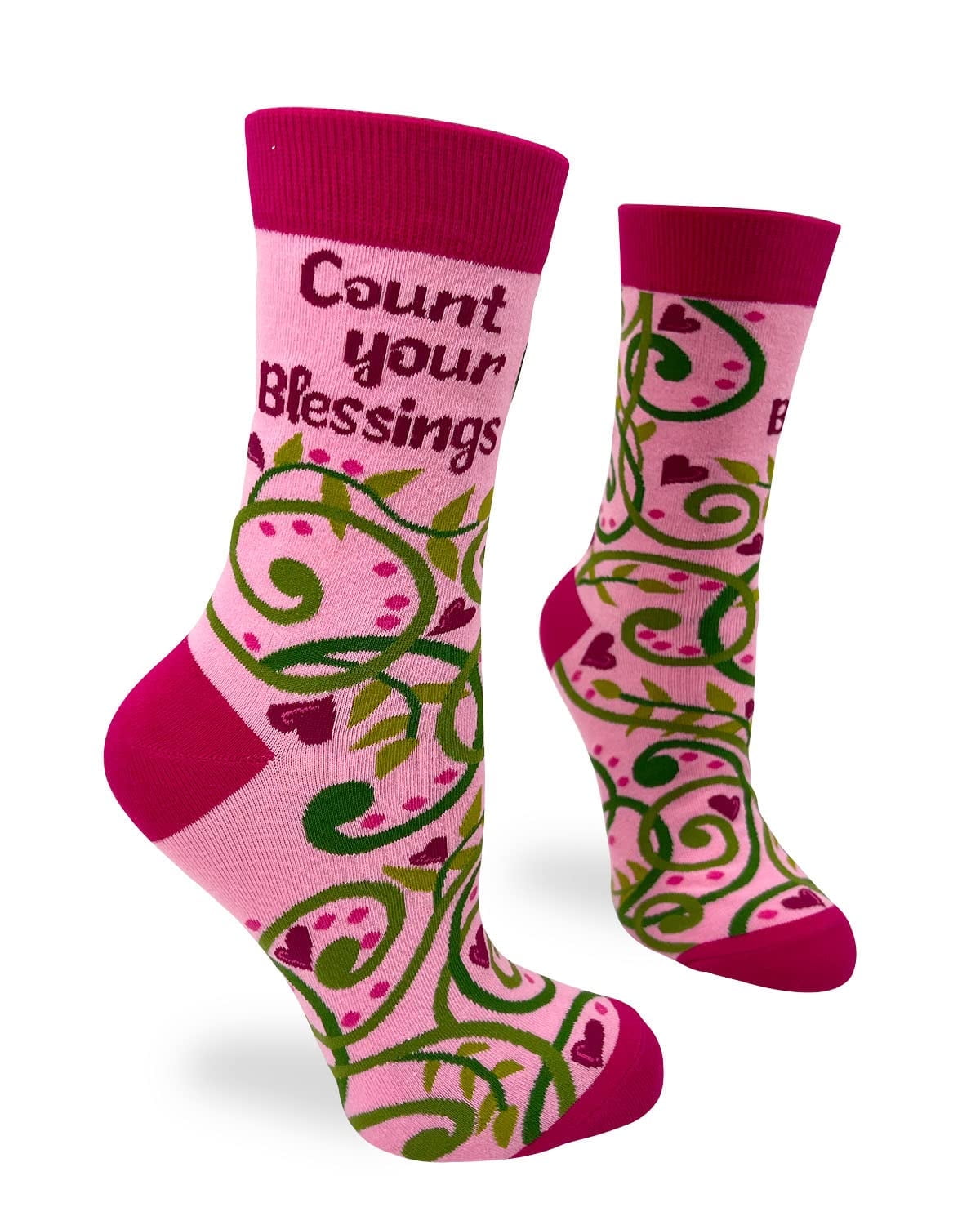 Count Your Blessings Inspirational Novelty Crew Socks for Women ...
