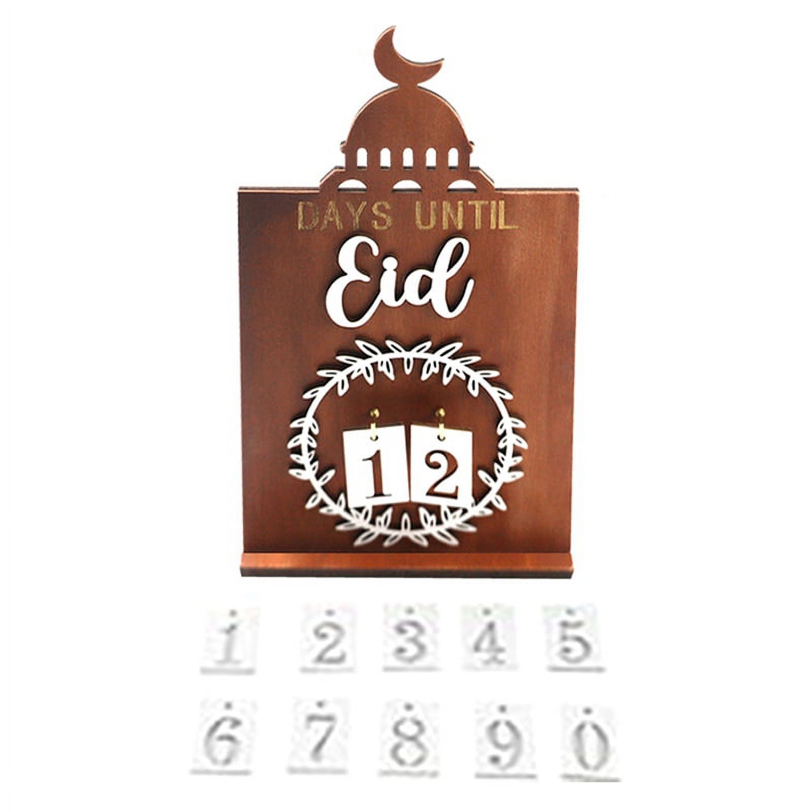 Countdown Calendar Eid Al-Fitr Desktop Ornament Calendar Days Till Eid ...