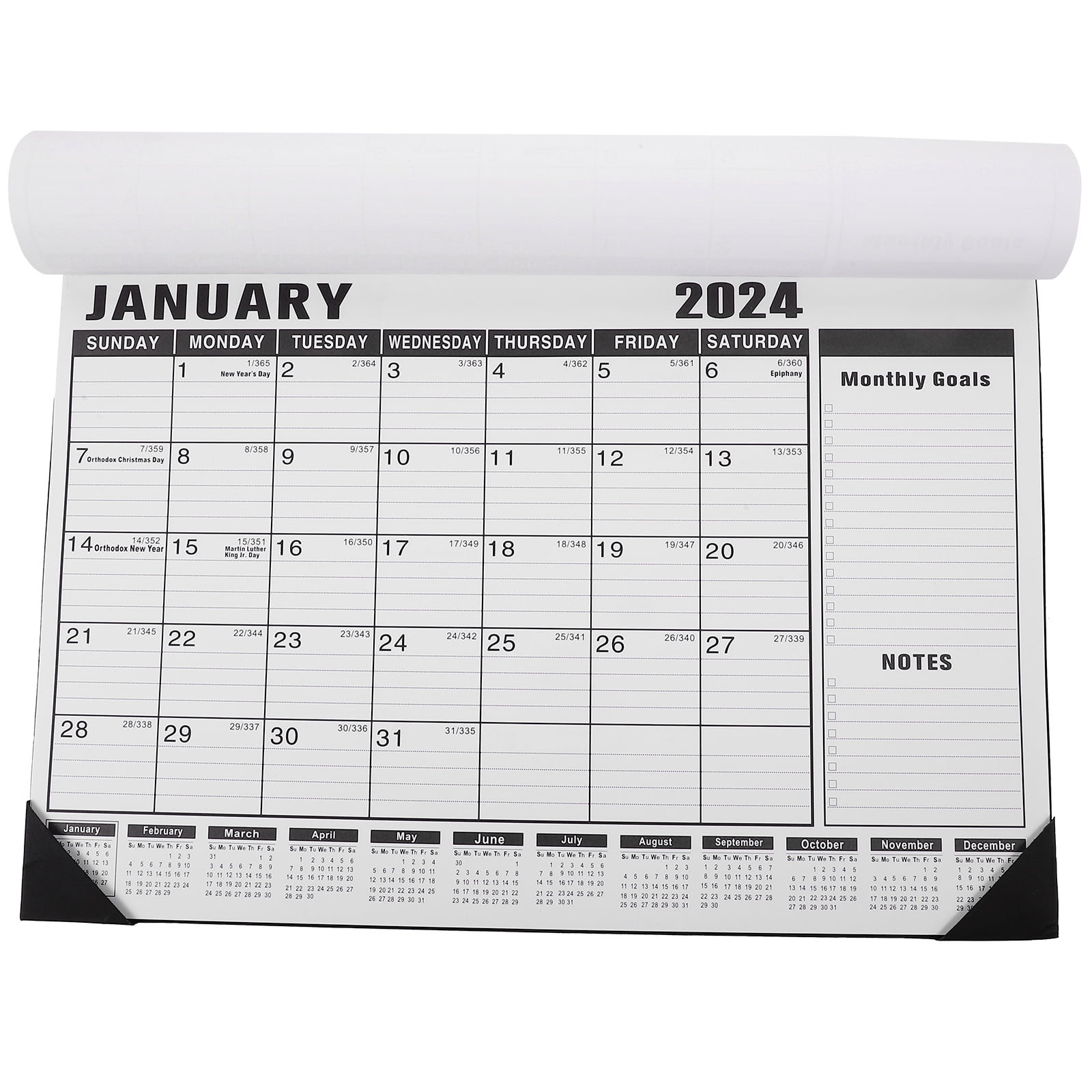 Countdown Calendar English Wall Calendar Monthly Calendar Wall Hanging ...