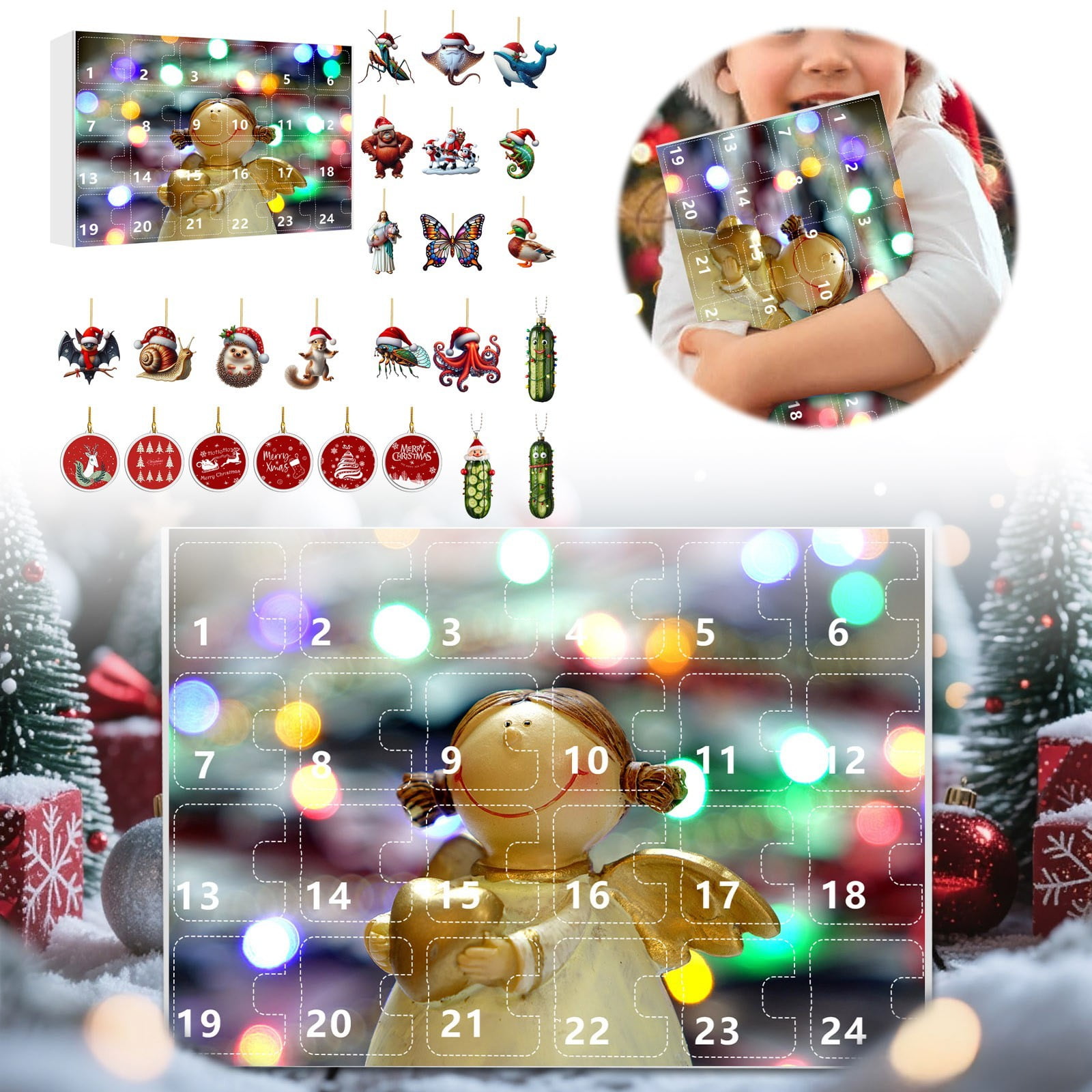 Countdown Calendar for Family Festive Advent Countdown Set with ...
