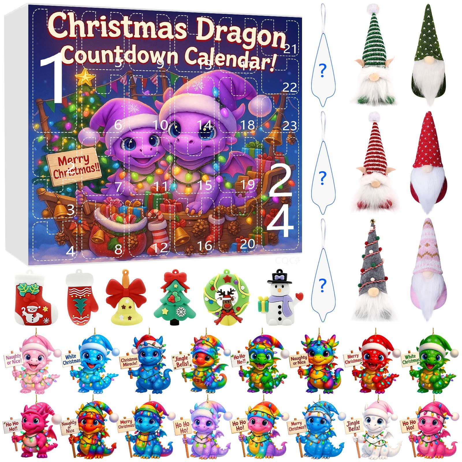 Countdown Calendar Sets for 2025 Holiday —Surprise Advent Calendar with ...