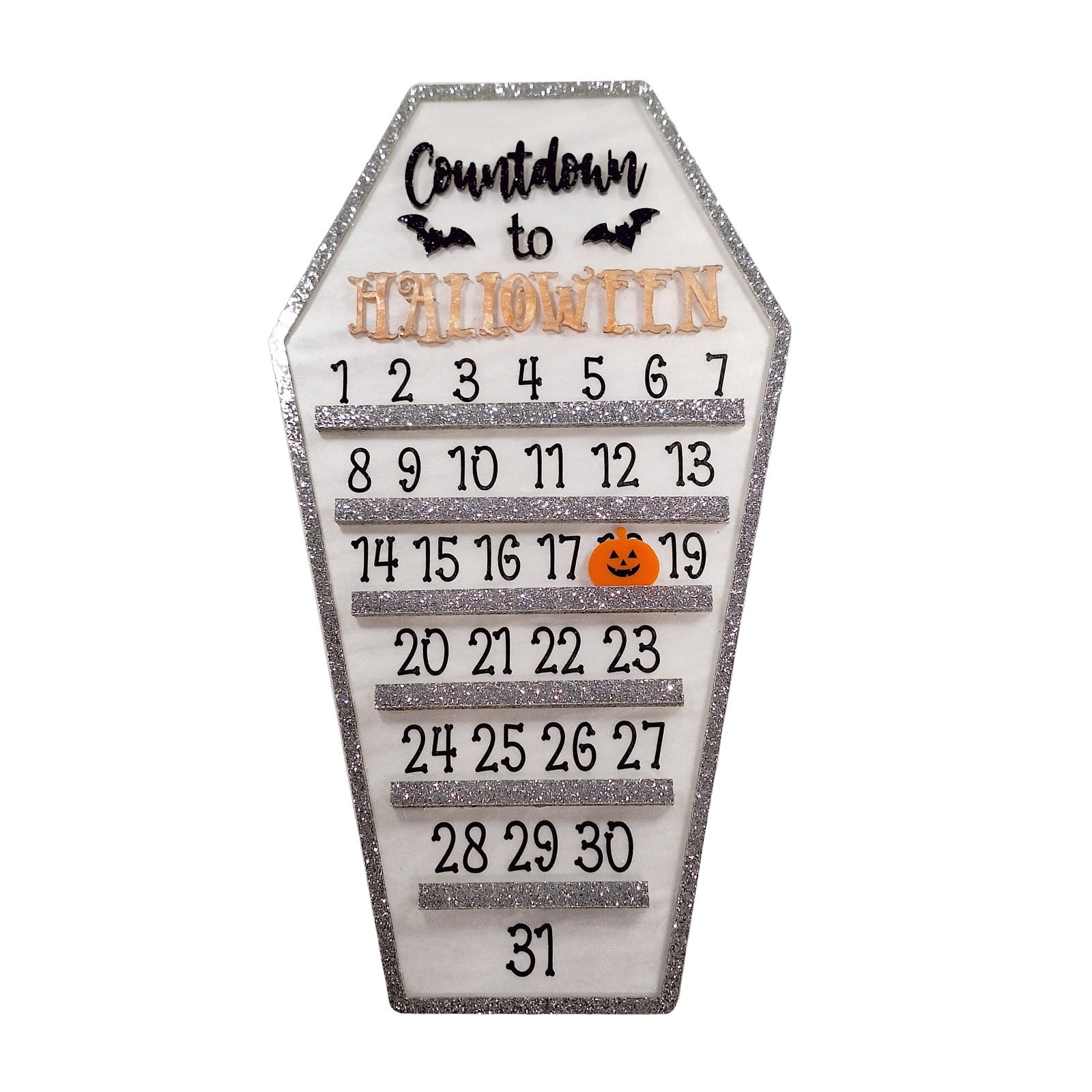Countdown Coffin Calendar Shaped Countdown Calendar Countdown Calendar ...