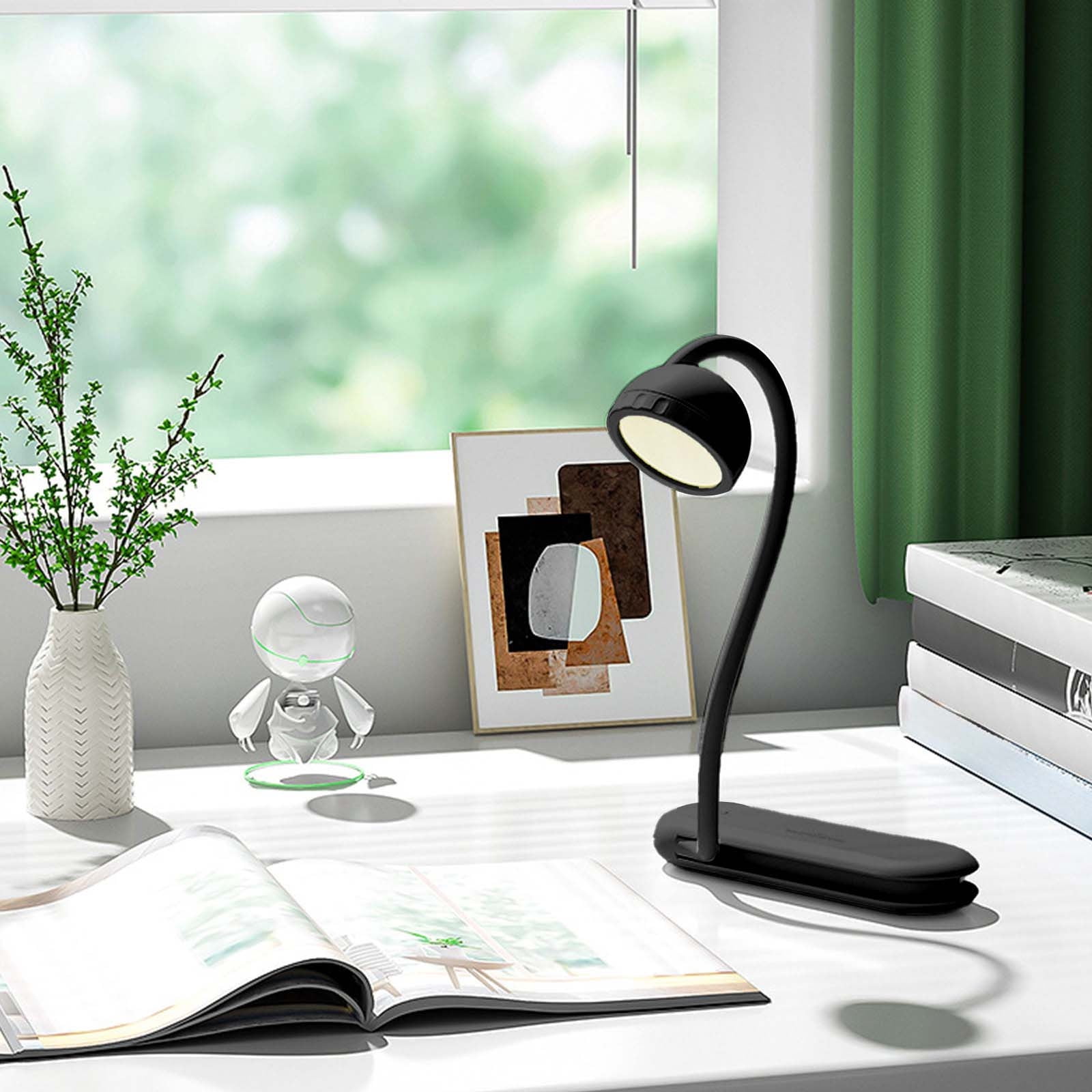 Countdown Deal,Desk Lamp Portable Reading Light Double Light Source ...