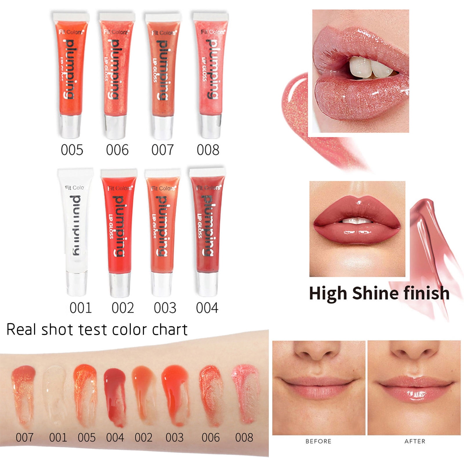 Countdown Deal, Topliu Natural Moisturizing Lip Gloss, Hydrating ...