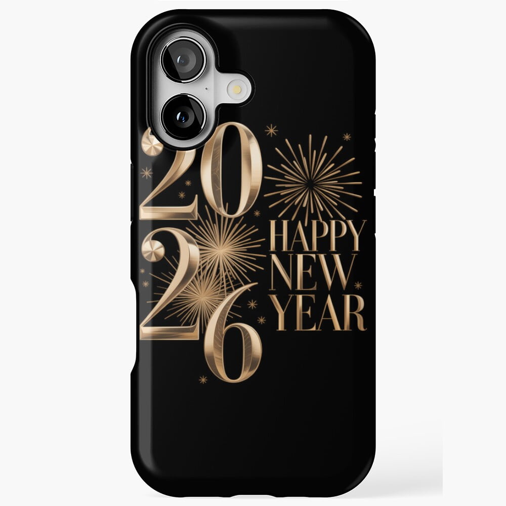Countdown Happy New Year 2026 Celebration Art iPhone 17 11 12 13 14 15 ...