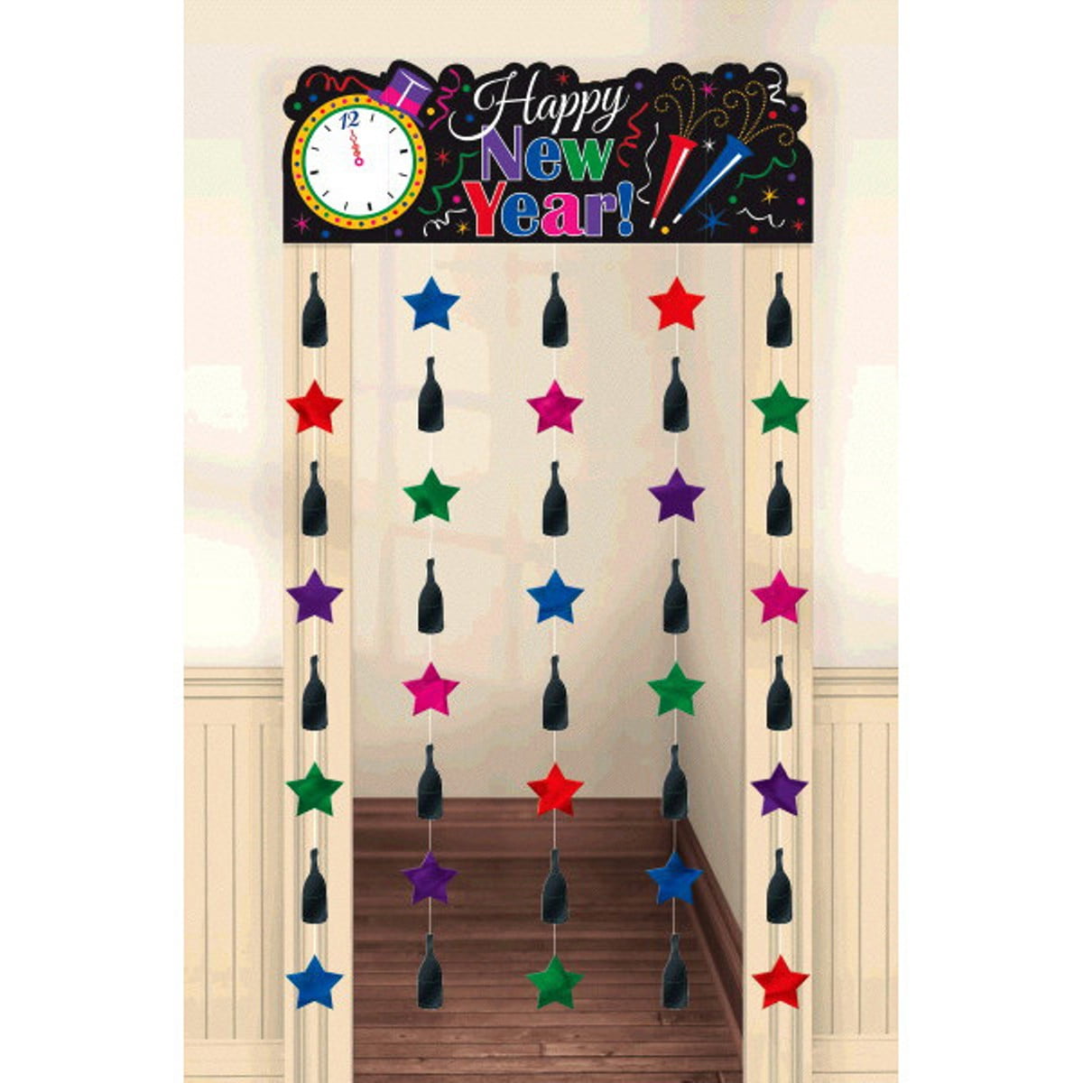 Countdown Happy New Year's Eve Doorway Curtain Decoration - Walmart.com