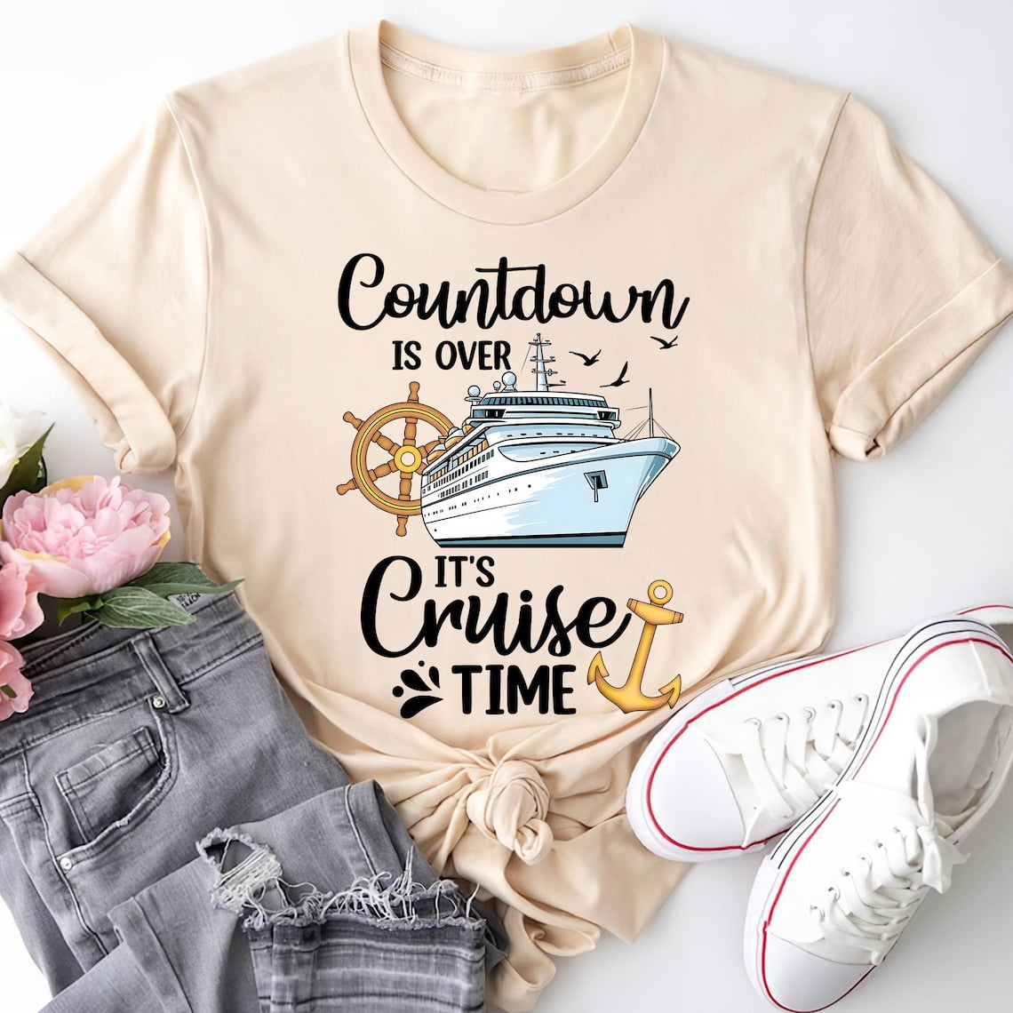 Countdown Is Over It's Cruise Time Cruising Cruise Ship T-Shirt ...