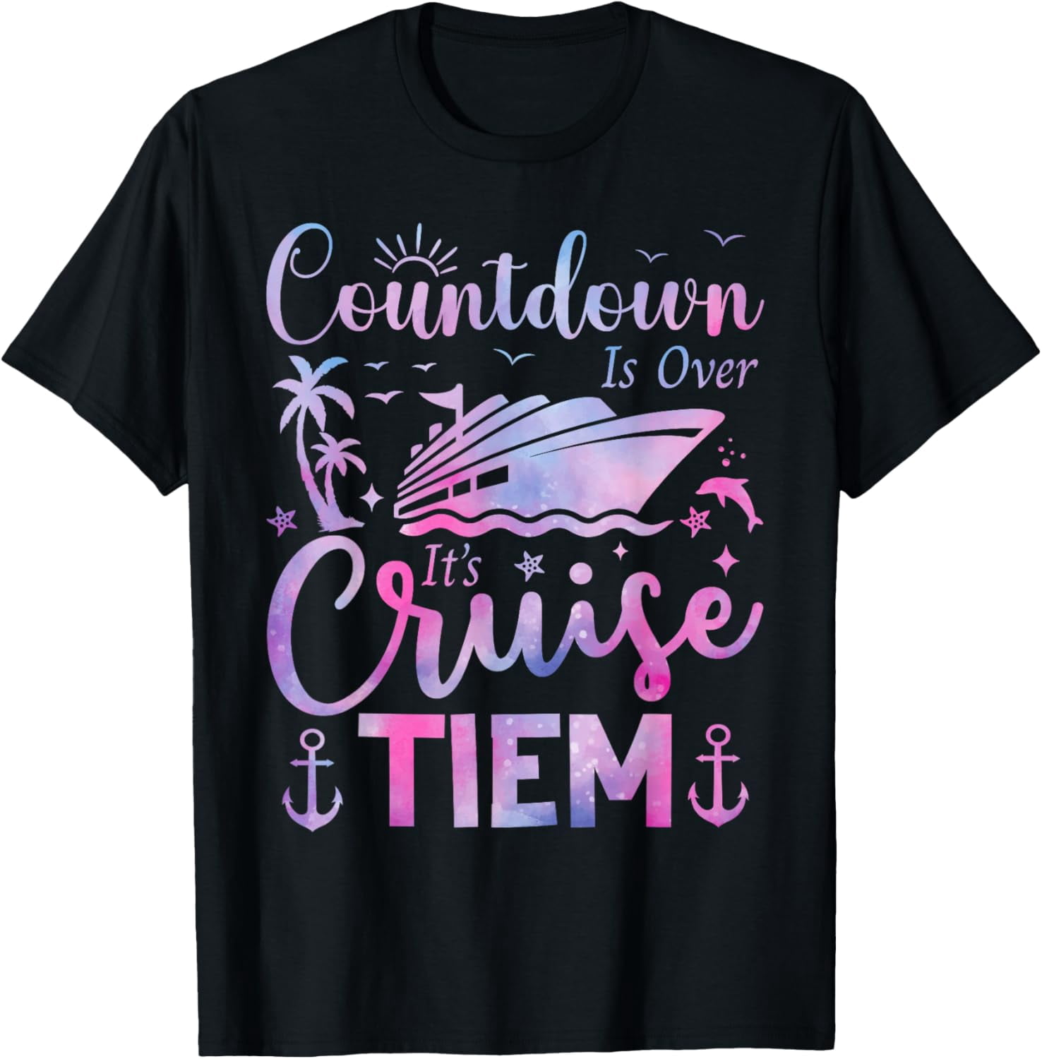 Countdown Is Over It's Cruise Time, Family Cruise Vacation T-Shirt ...