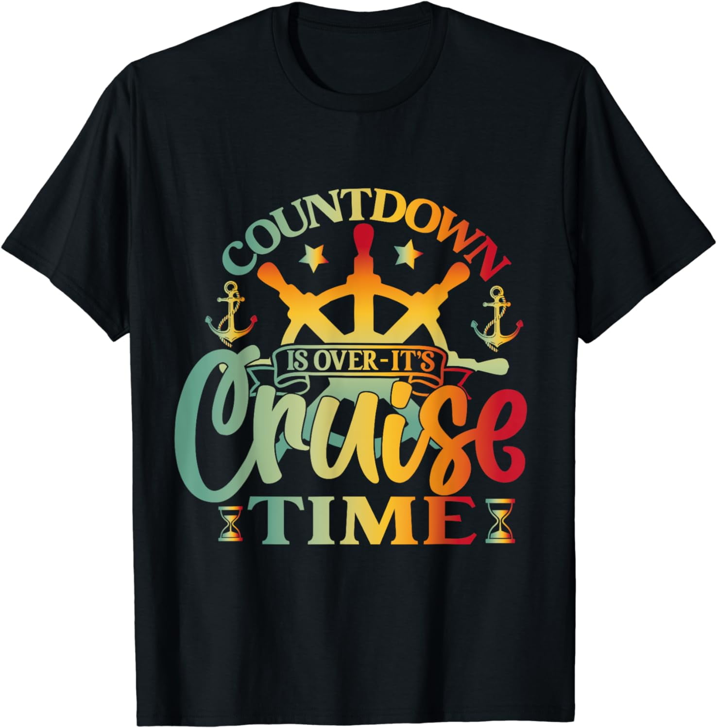 Countdown Is Over It's Cruise Time Family Cruising Couples T-Shirt ...
