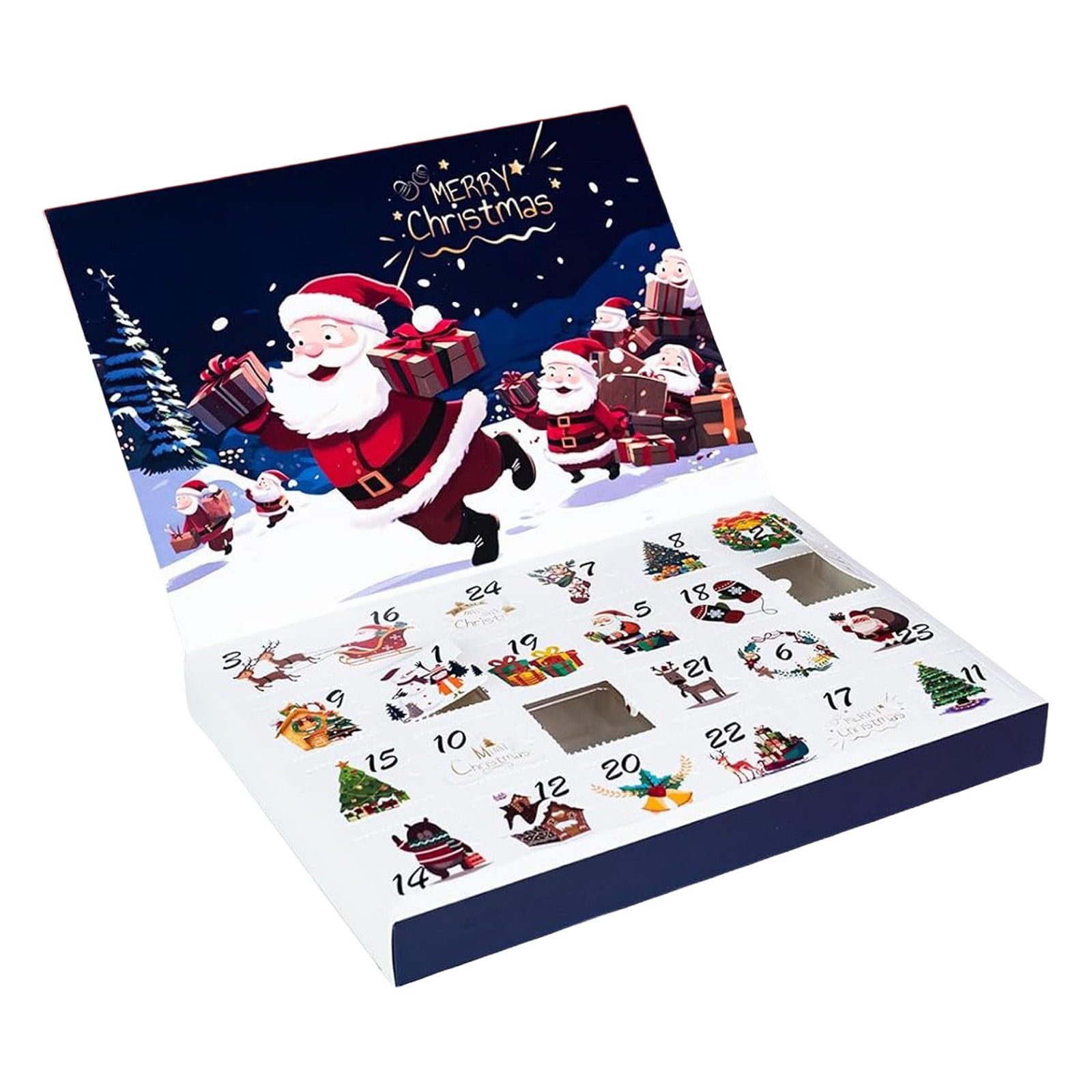 Countdown Sets 2 Empty Advent Calendar Boxes DIY Fillable Countdown ...