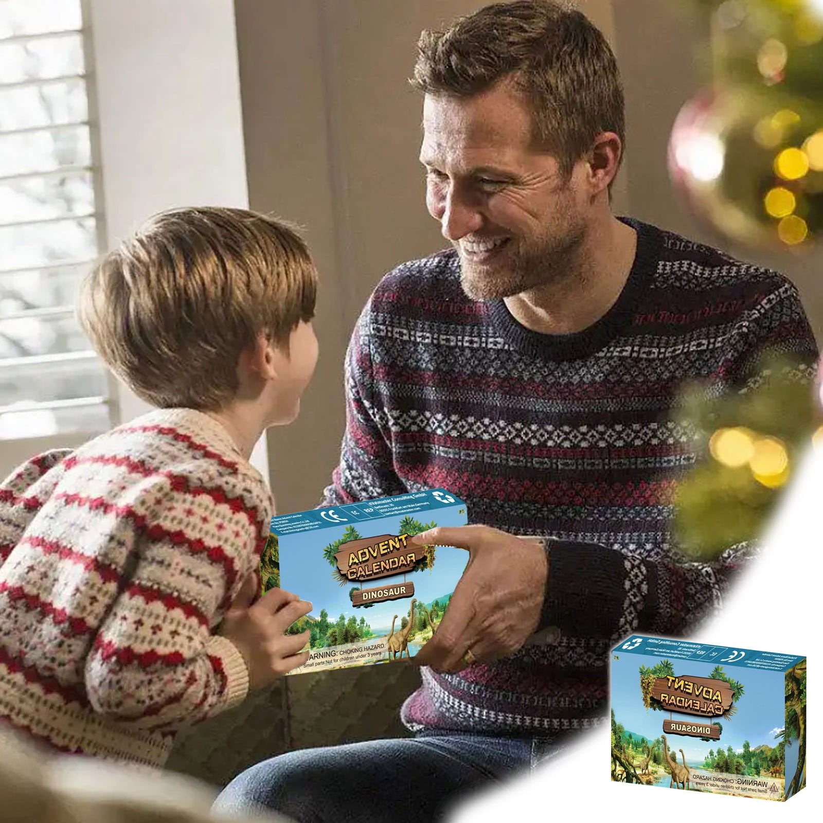 2024 Christmas Countdown Calendar Dinosaur Advent Set - and Countdown ...