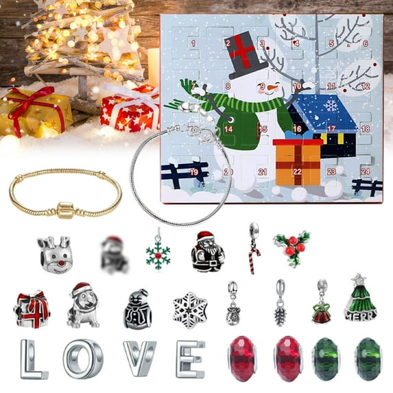 Countdown Sets 2024 Christmas Jewelry Set Featuring 24 Rings Necklace ...